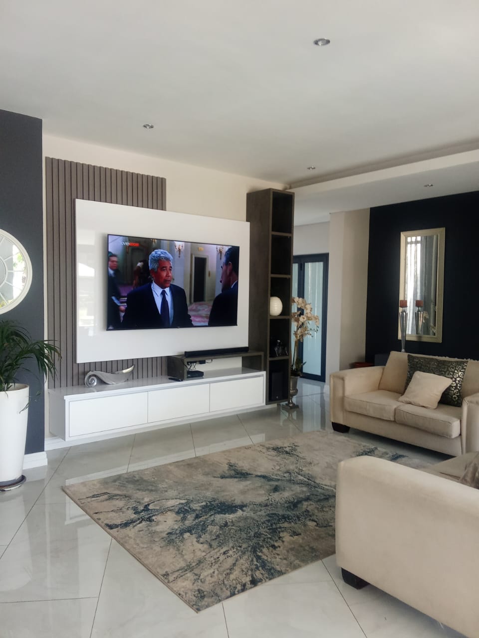 TV wall unit – design detail construction projects